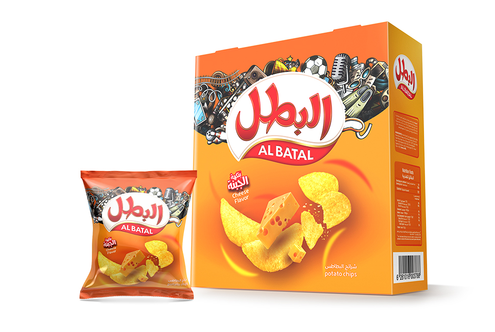 بطاطس البطل بنكهة الجبنة | National Biscuits Confectionery Co. Ltd.