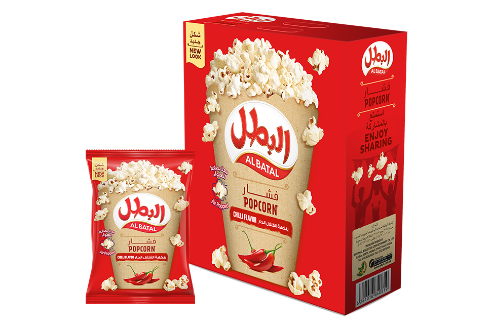 Al Batal Popcorn Chili | National Biscuits Confectionery Co. Ltd.